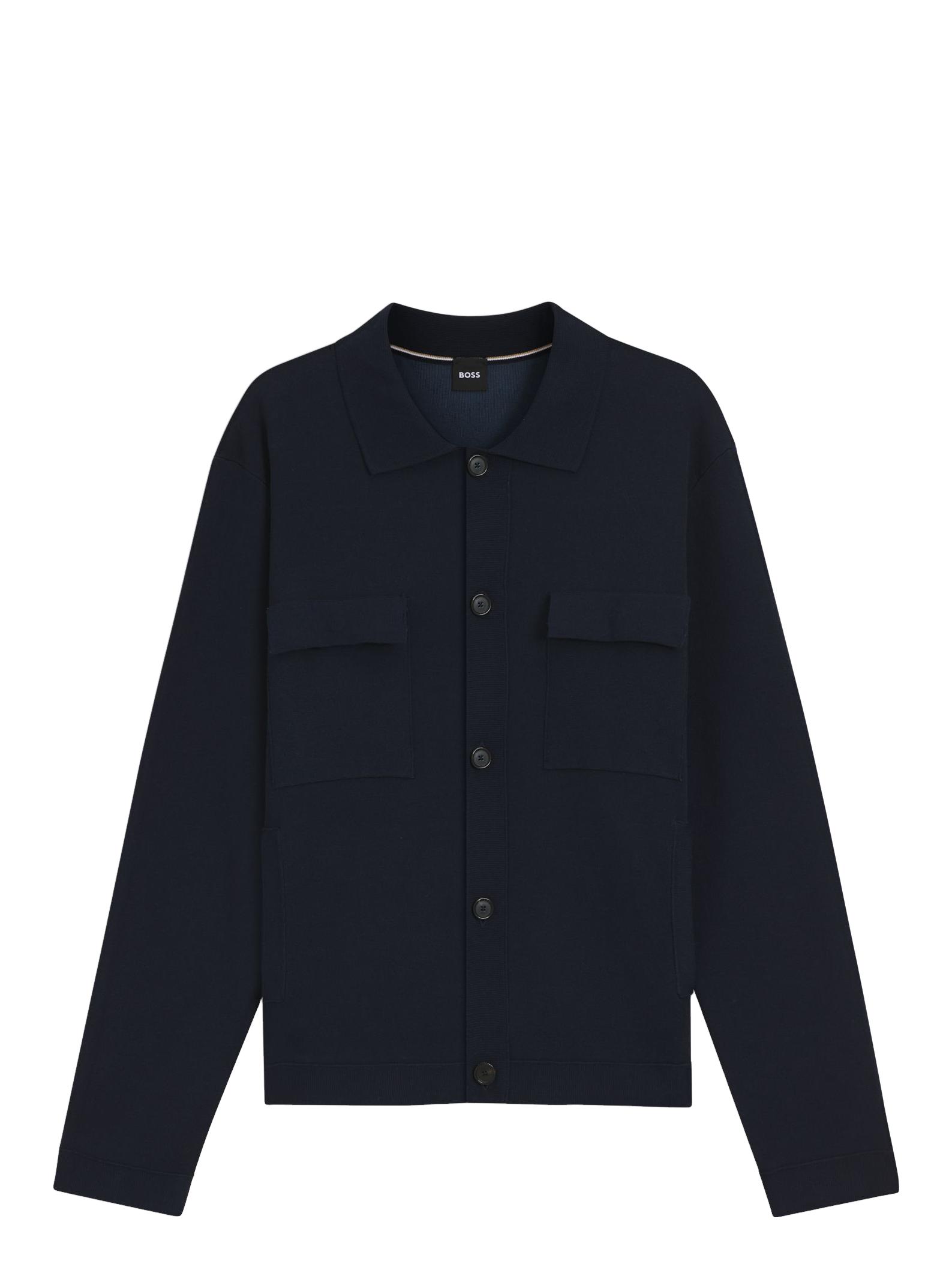 BOSS BOSS Regular-Fit Cotton Knit Overshirt